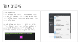 Brackets code editor guide | PPT