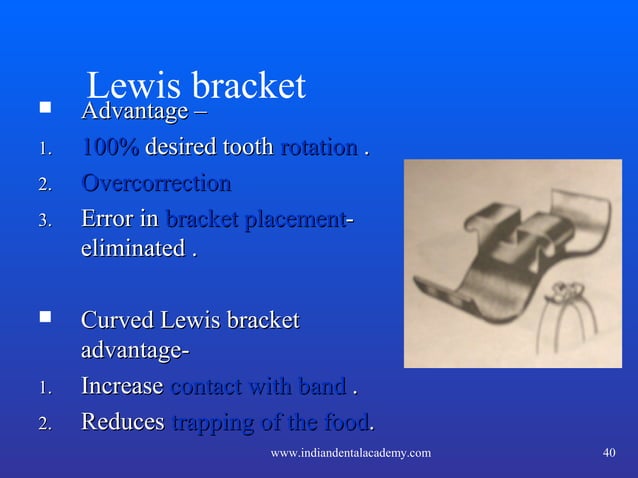 Brackets in orthodontics | PPT | Dental Health | Diseases and Conditions