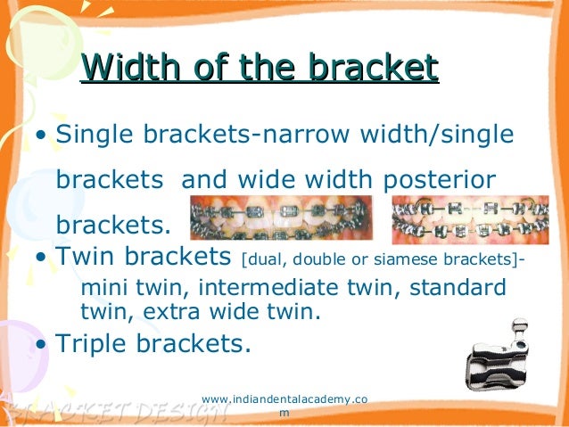 Brackets in ortho final