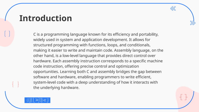 nptel c programming and assembly language | PPTX