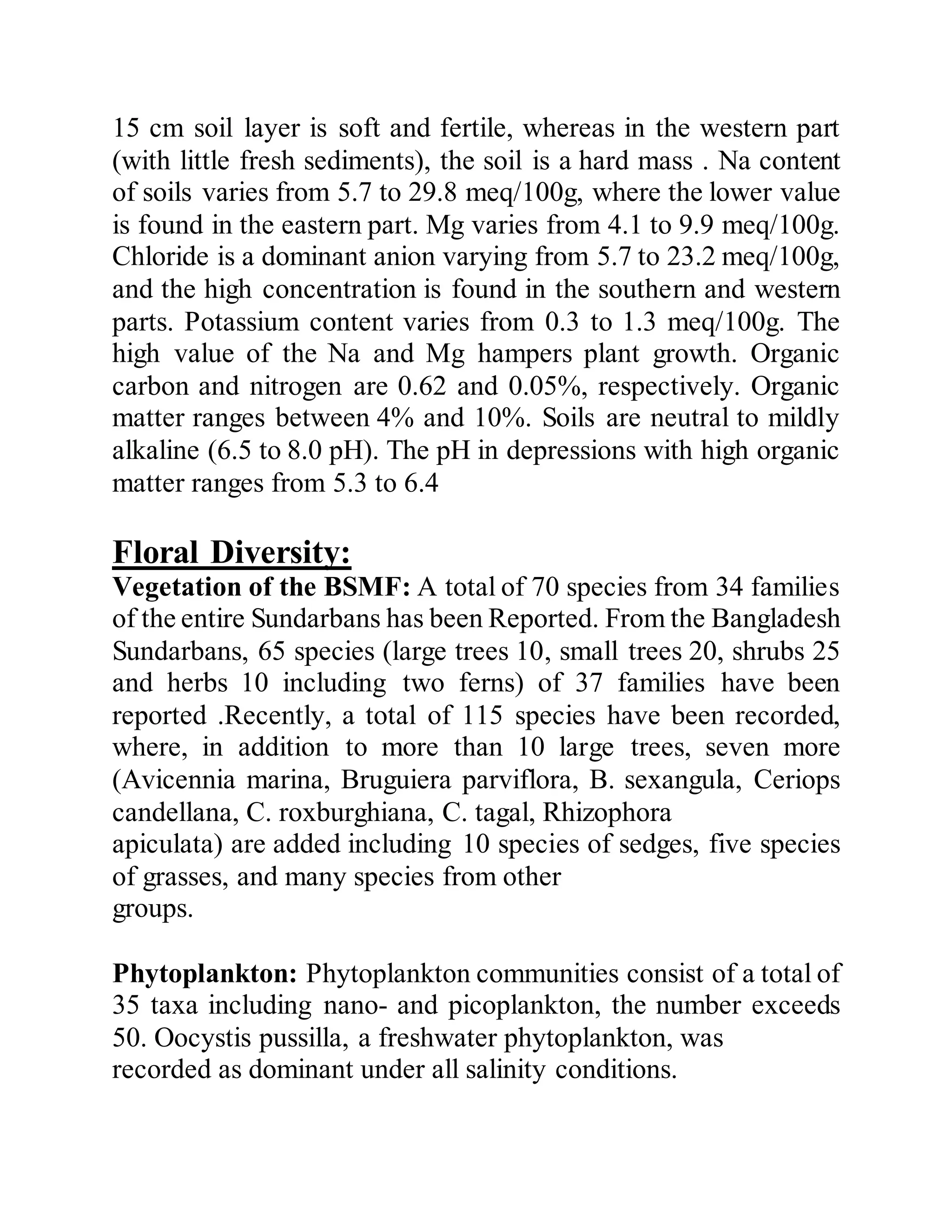 brackish water and mangrove environment in Bangladesh | DOCX