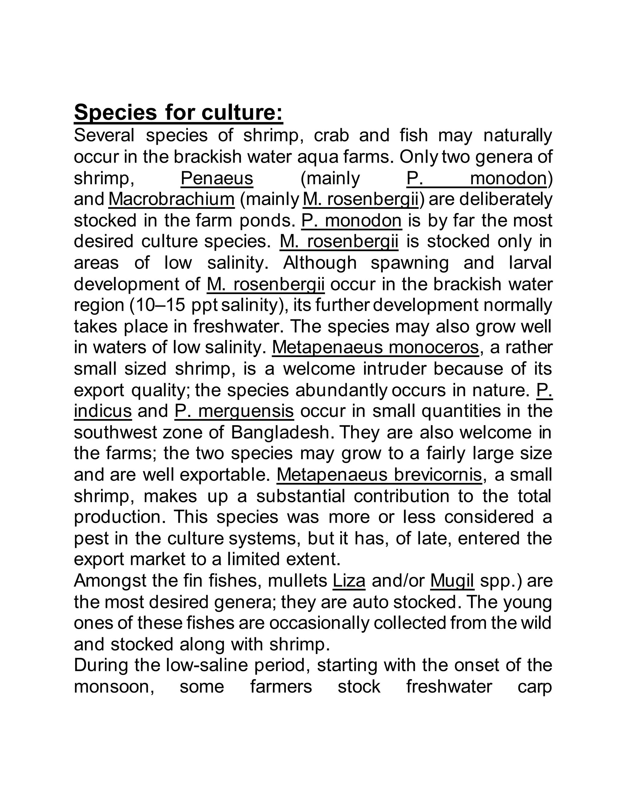brackish water and mangrove environment in Bangladesh | DOCX