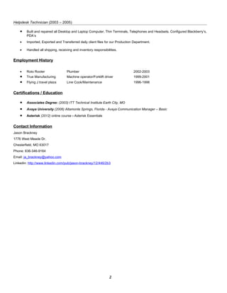 Brackney Jason Resume | DOC