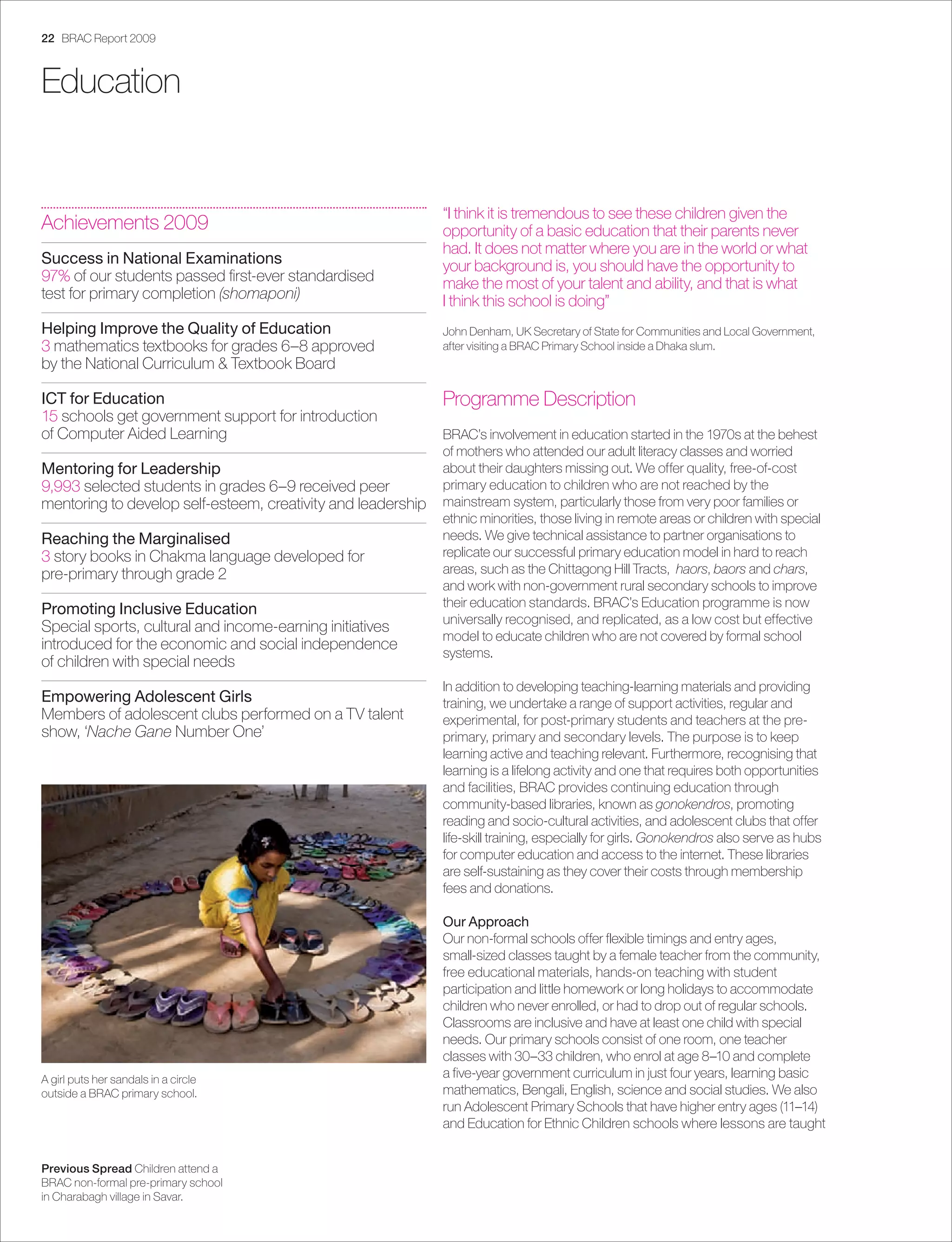 BRAC Report 2009 | PDF