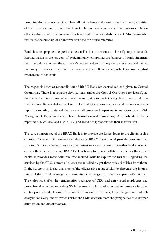 Brac sme banking activitis letter of transmittal