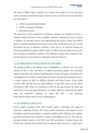 Brac sme banking activitis main body | PDF