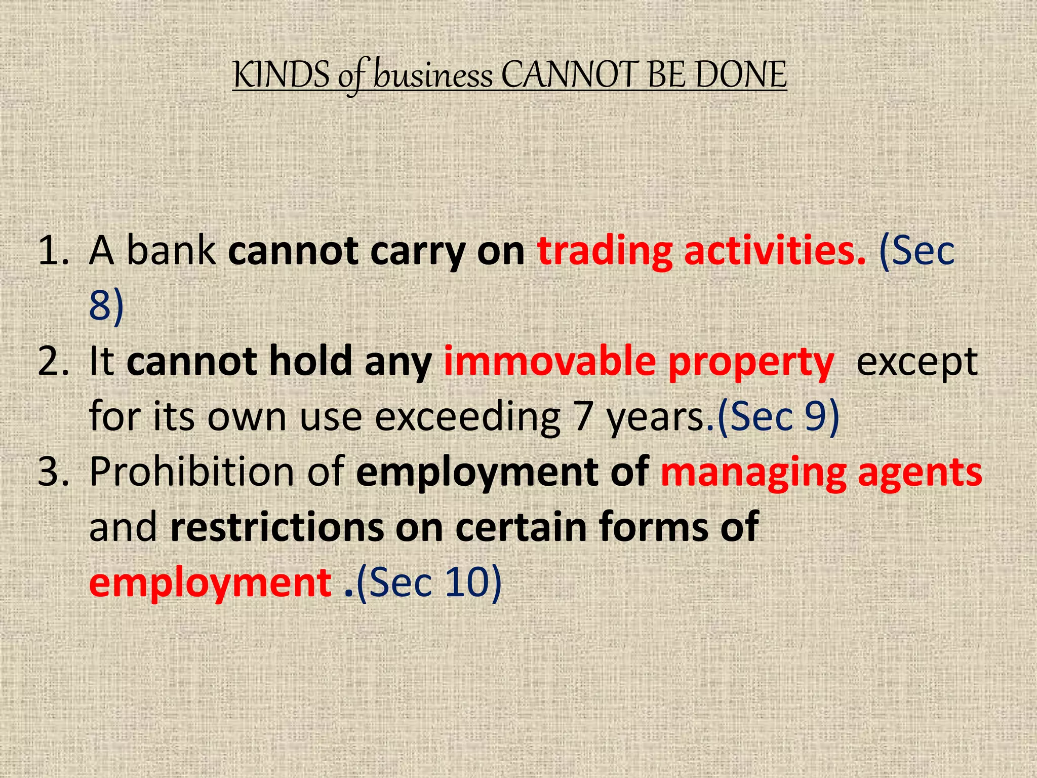 Banking Regulation Act 1949 | PPTX