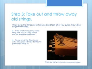 How To Restring A Guitar | PPTX