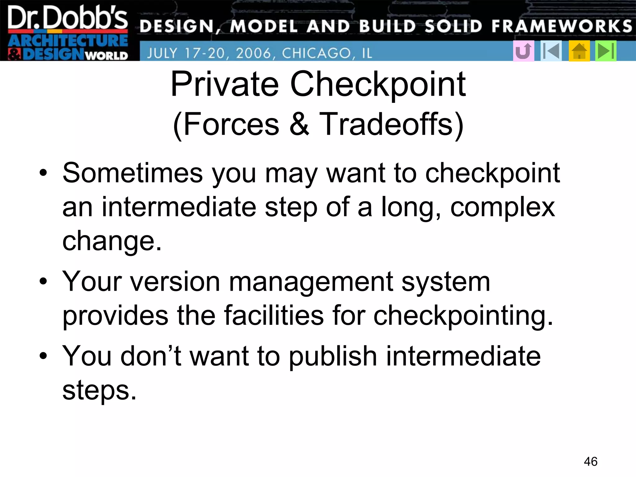 SCM Patterns for Agile Architectures | PPT
