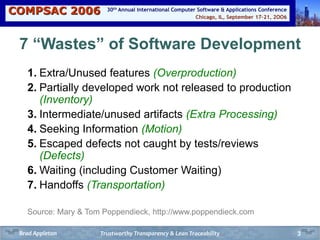 Trustworthy Transparency and Lean Traceability | PPTX