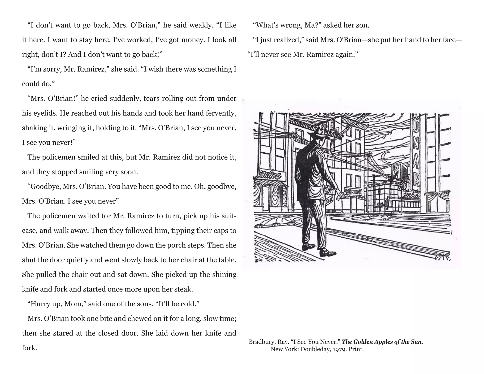 I See You Never by Ray Bradbury | PDF