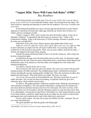 Bradbury soft rains_1950 | PDF