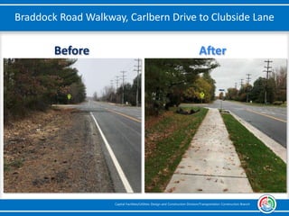 Braddock Road Walkway - Carlbern Drive to Clubside Lane | PPT