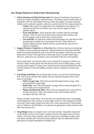 Bra Design: An In-Depth Exploration of Functionality, Comfort, and ...