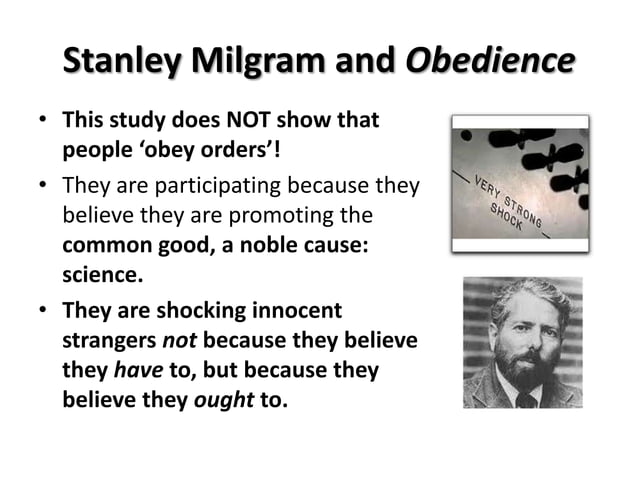 Bradford 213 lecture 3 four famous social psychology experiments | PPT