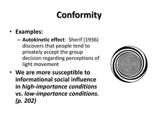 Bradford mvsu fall 2012 soc 213 conformity and group processes | PPTX