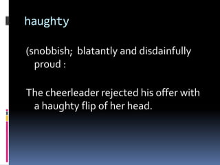 Bradford words to own vocabulary | PPTX