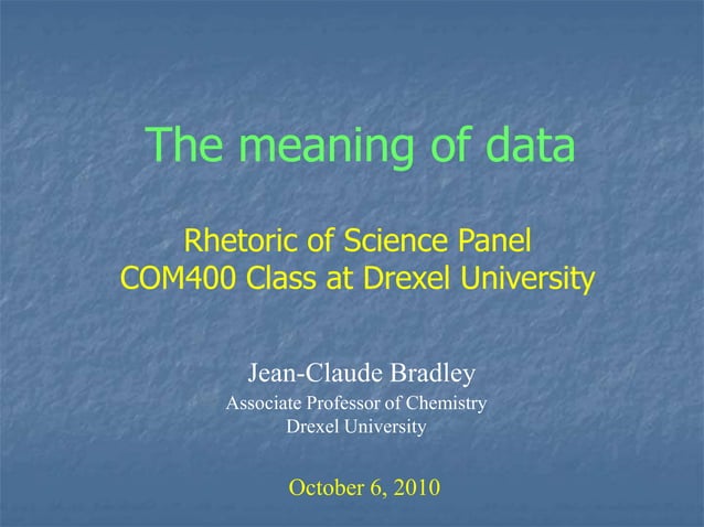 The Meaning of Data | PPTX