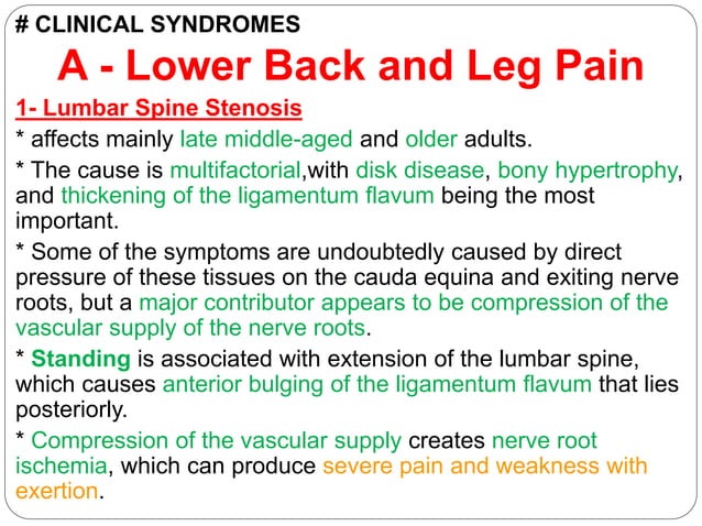 lower back and leg pain approaches | PPTX | Brain and Nervous System ...