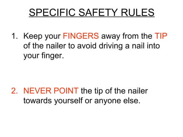 Brad nailer safety | PPT