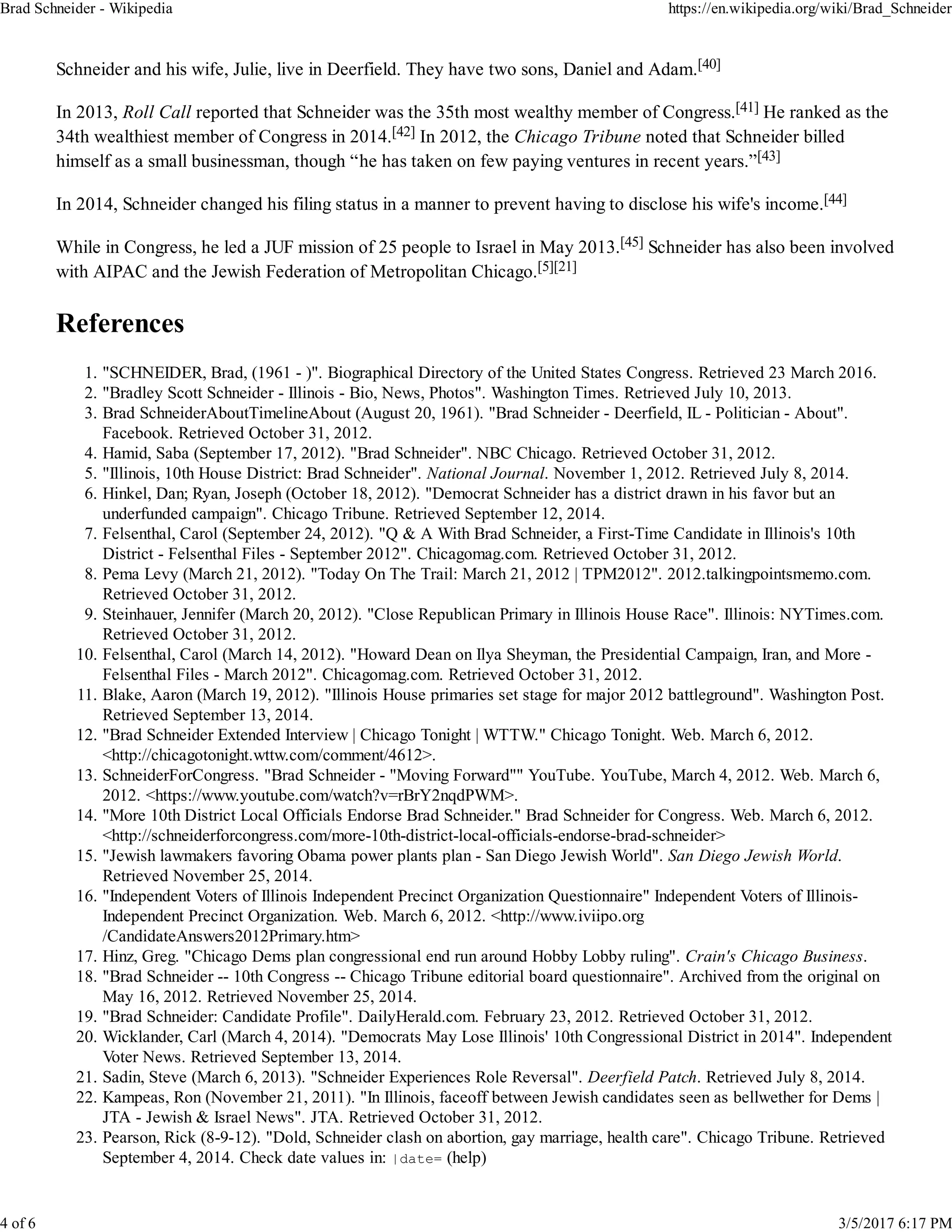 Brad schneider wikipedia(highlighted) | PDF