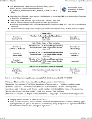 Brad sherman wikipedia(highlighted) | PDF