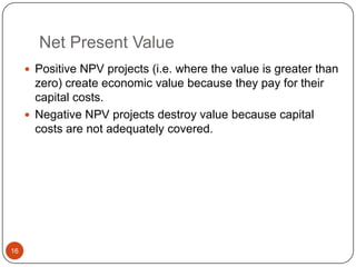 Brad Simon - Finance Lecture - Project Valuation | PPT