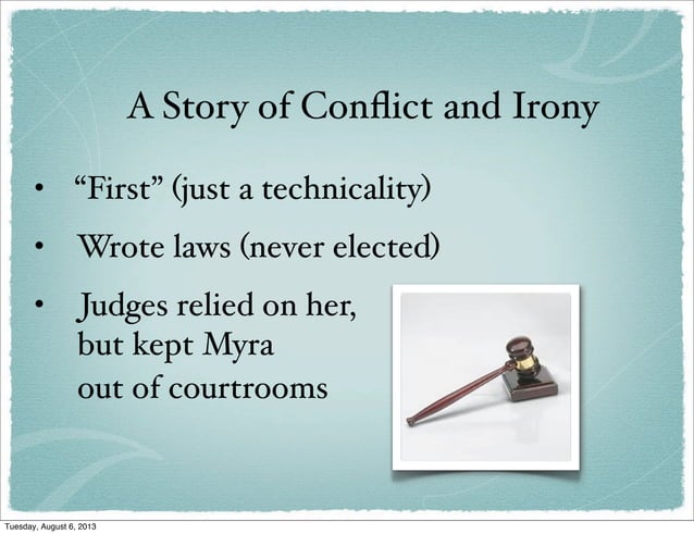 Myra Bradwell, America's "First" Female Lawyer | PPT