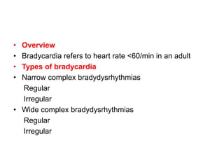 BRADYCARDIA IN ECG,CAUSES AND ITS MANAGEMENT | PPTX