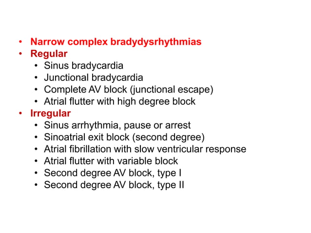 BRADYCARDIA IN ECG,CAUSES AND ITS MANAGEMENT | PPTX