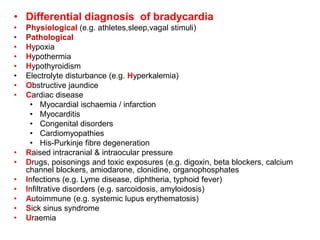 BRADYCARDIA IN ECG,CAUSES AND ITS MANAGEMENT | PPTX