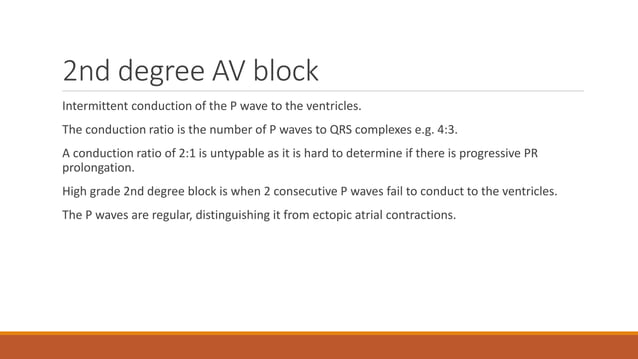 Bradycardias and conduction defects | PPT