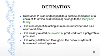 Bradykinin and substance p BY marymelna | PPT