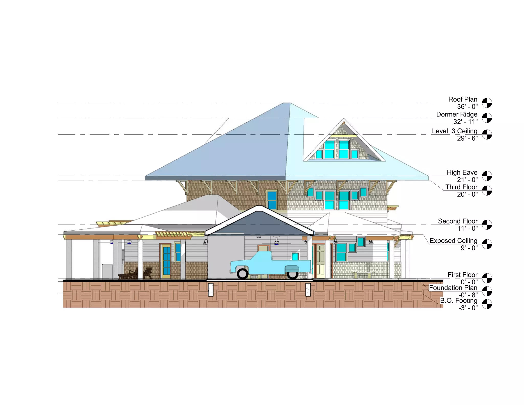 Small House Section Section 1 Long Axis N S | PDF
