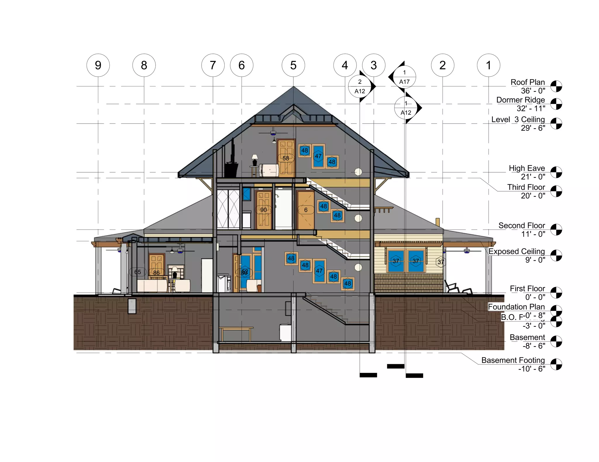 Small House Section Section 1 Long Axis N S | PDF