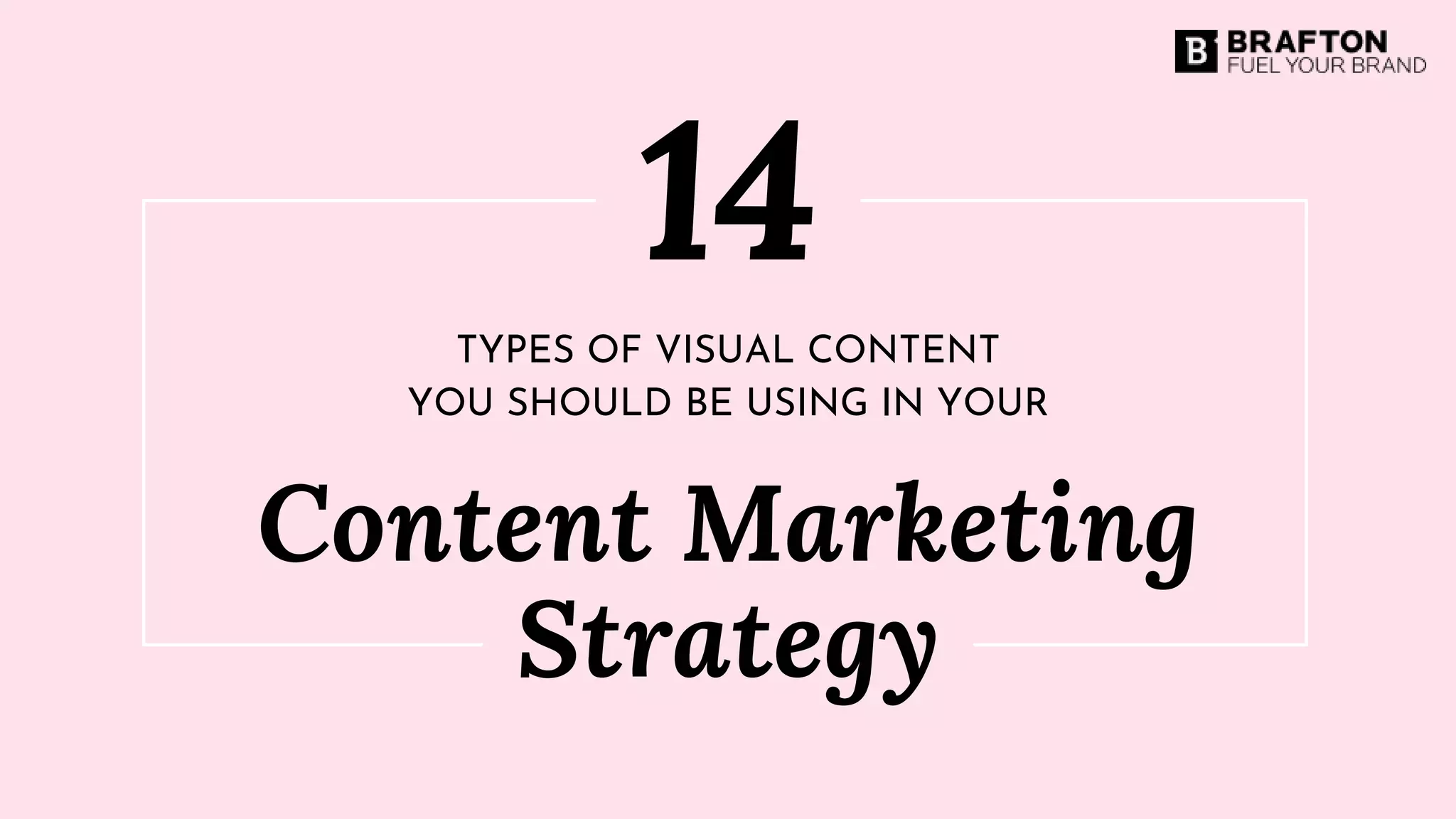Brafton: 14 Types of Visual Content | PPTX