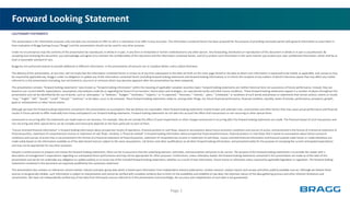 Bragg Investor Deck January 2021 | PPT | Free Download