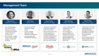 Bragg Investor Deck January 2021 | PDF