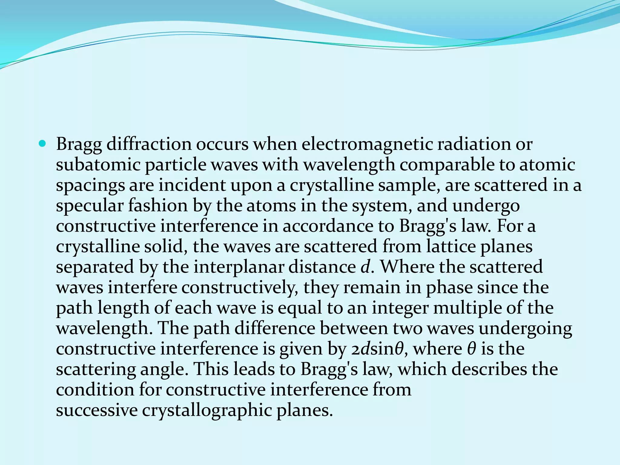 Bragg’s law | PPTX
