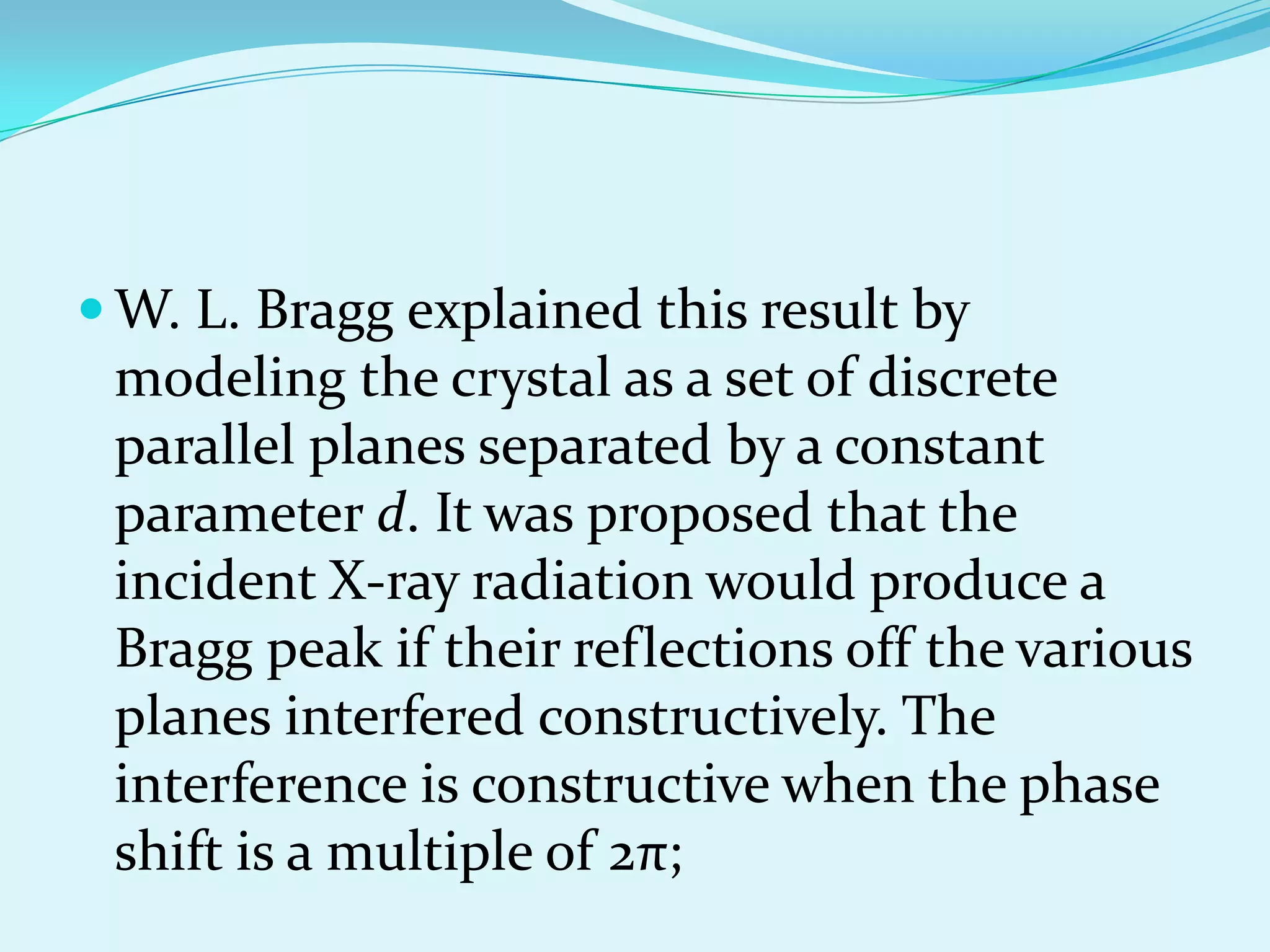 Bragg’s law | PPTX