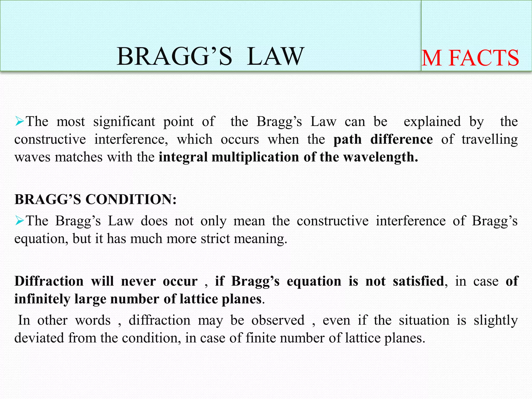 Bragg's law | PDF