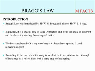 Bragg's law | PDF