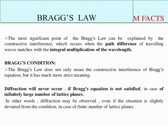 Bragg's law