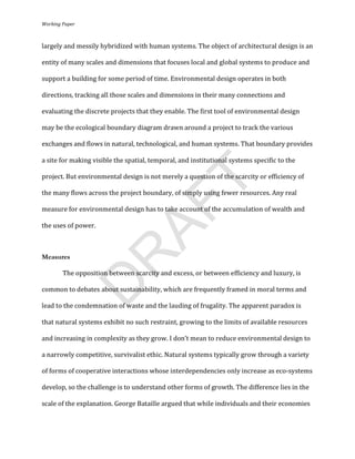 Dimensions, Scales, and Measures of Environmental Design | PDF