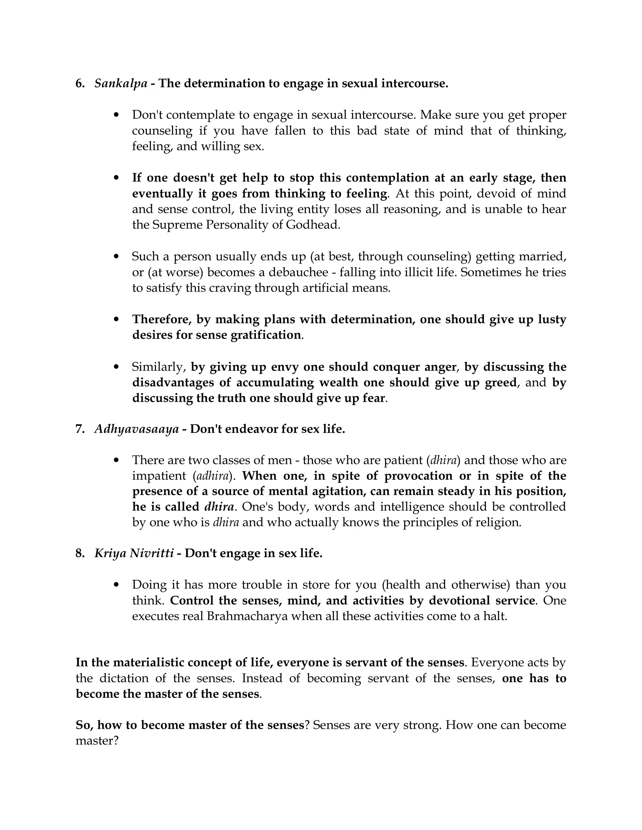 Brahmacharya - Celibacy R1 | PDF