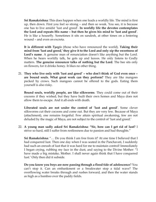 Brahmacharya (Celibacy) Quotes (Sri R Paramahansa) | PDF