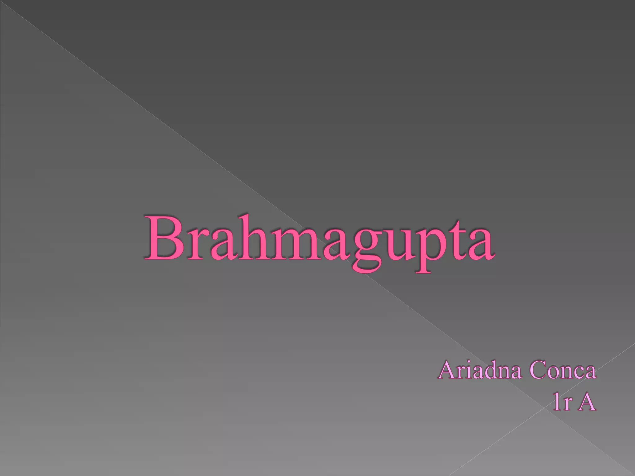 Brahmagupta | PPT
