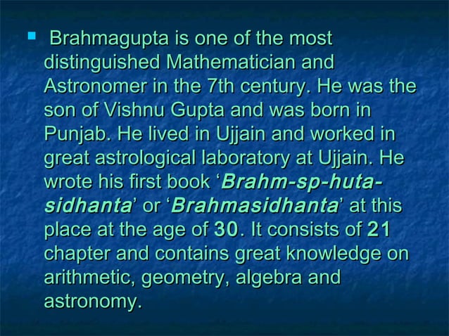 Brahmagupta | PPT
