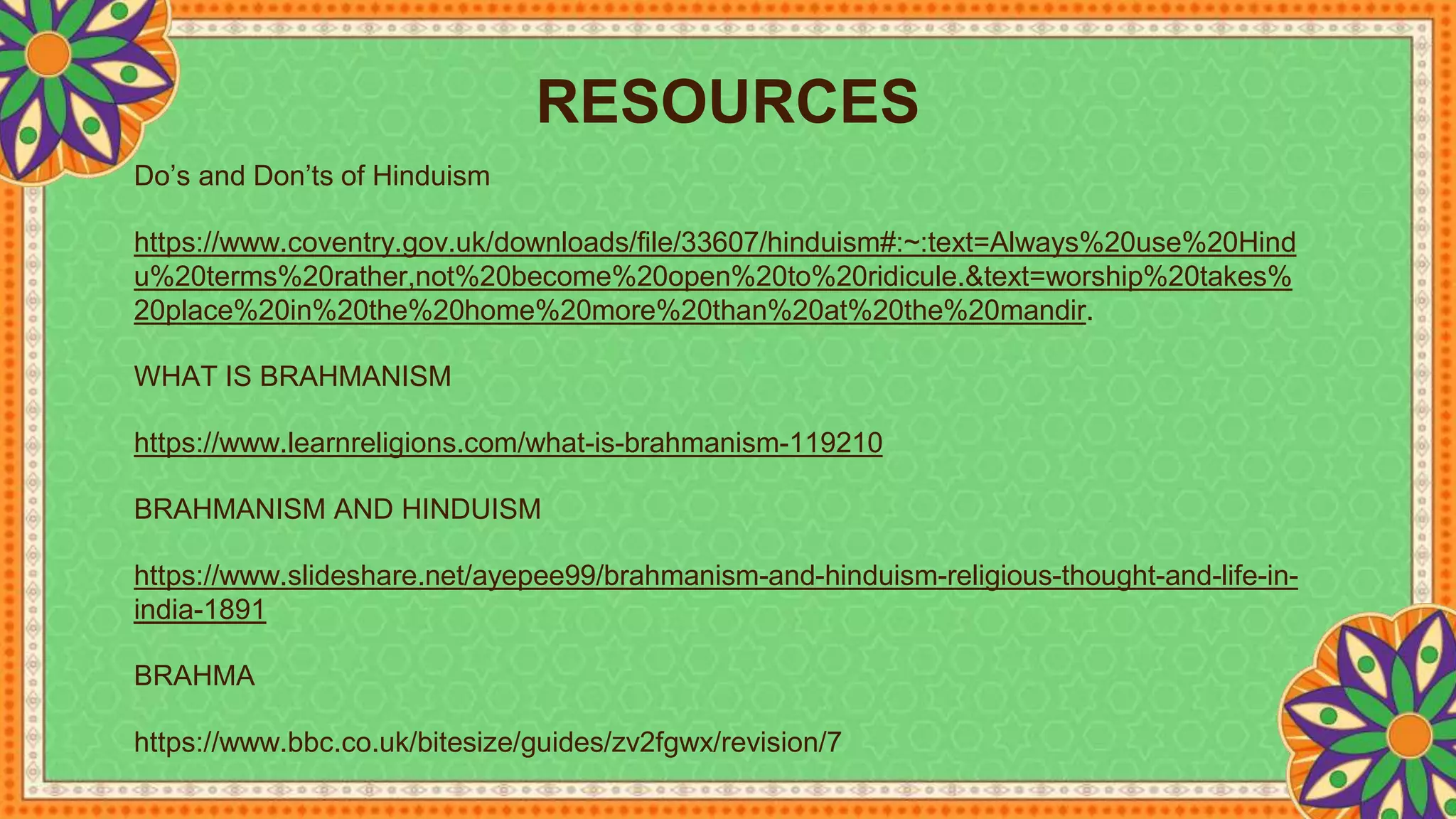 Brahmanism - Hindu Mythology.pptx