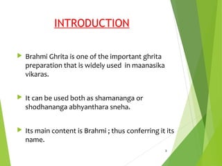 Brahmi ghrita | PPT